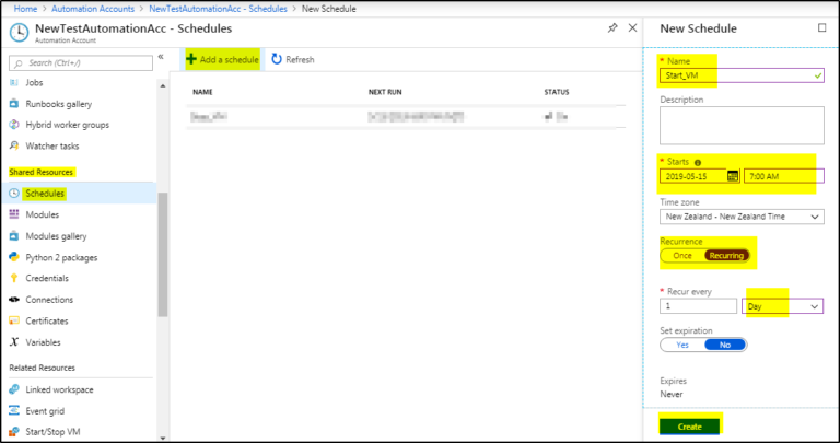Custom Runbook Using Powershell To Startstop Azure Vm In Azure Automation A Turning Point