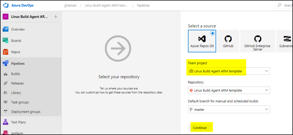 How to create self hosted Linux Build Agent using azure release pipeline (ARM template) – A ...