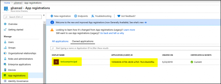 Where To Find Application And Service Principal Objects In Azure Active
