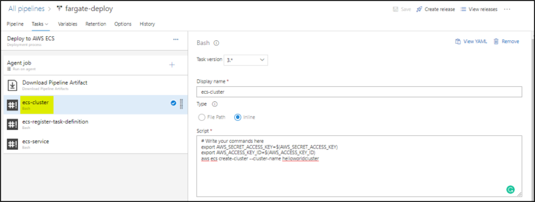 AWS Fargate container deployment from AWS ECR using Azure DevOps pipeline – A Turning Point