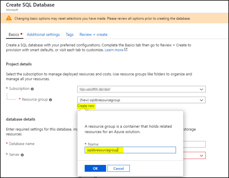 How to create Azure SQL Database using Azure portal – A Turning Point