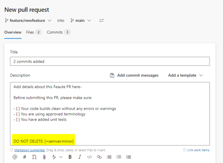 Automatic Semantic Versioning Using Gitversion Azure Devops Pipeline And Merge No Ff