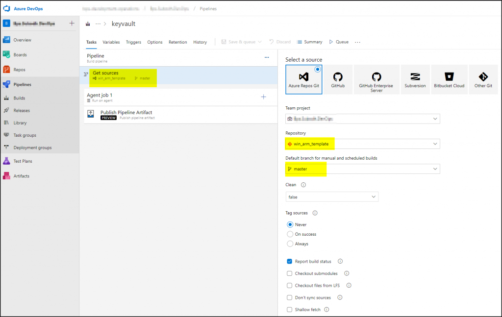 How To Create Azure Keyvault And Secrets Using Azure Release Pipeline