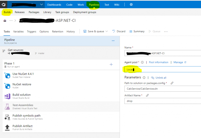 Azure Devops Setup Local Windows Build Agent To Run Vsts Ci Builds