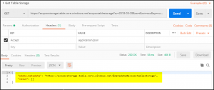 Azure table storage service REST API operations using POSTMAN – A ...